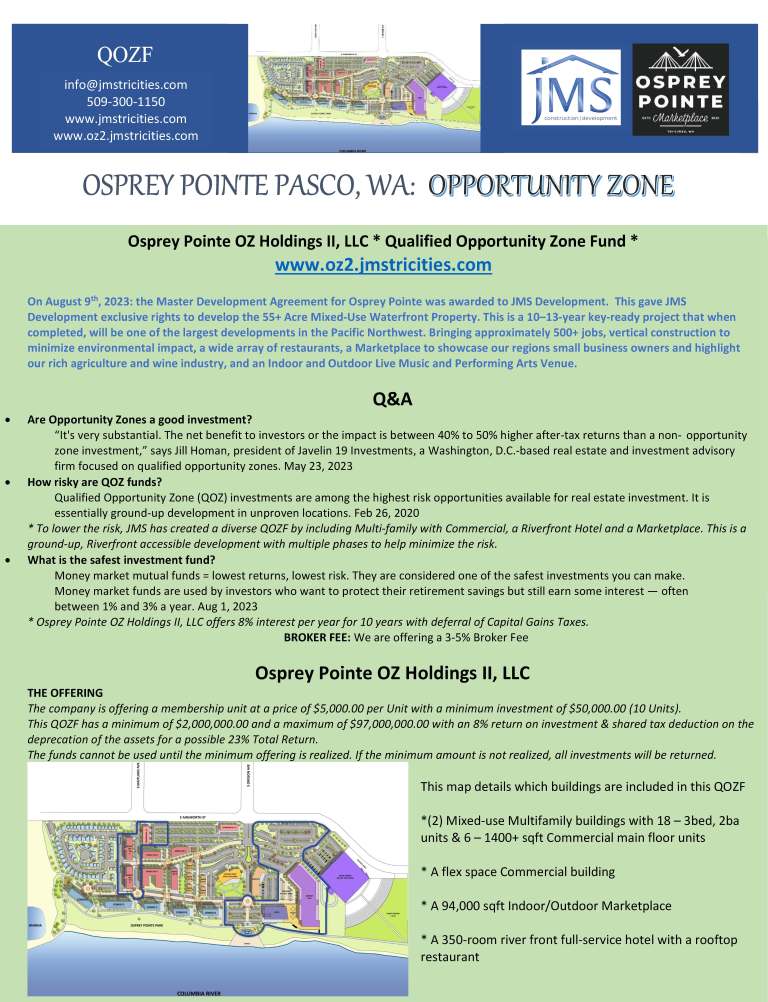 Osprey Pointe Opportunity Zone – JMS Construction/JMS Development