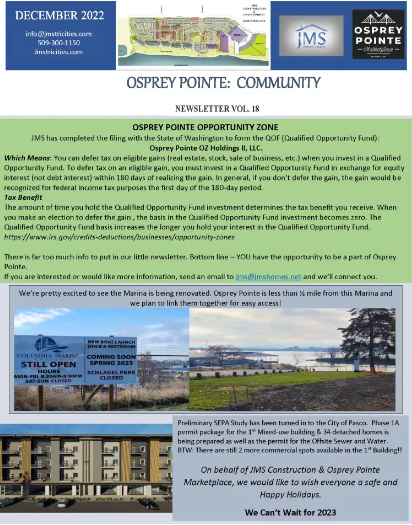 JMS In The News/Newsletter – JMS Construction/JMS Development